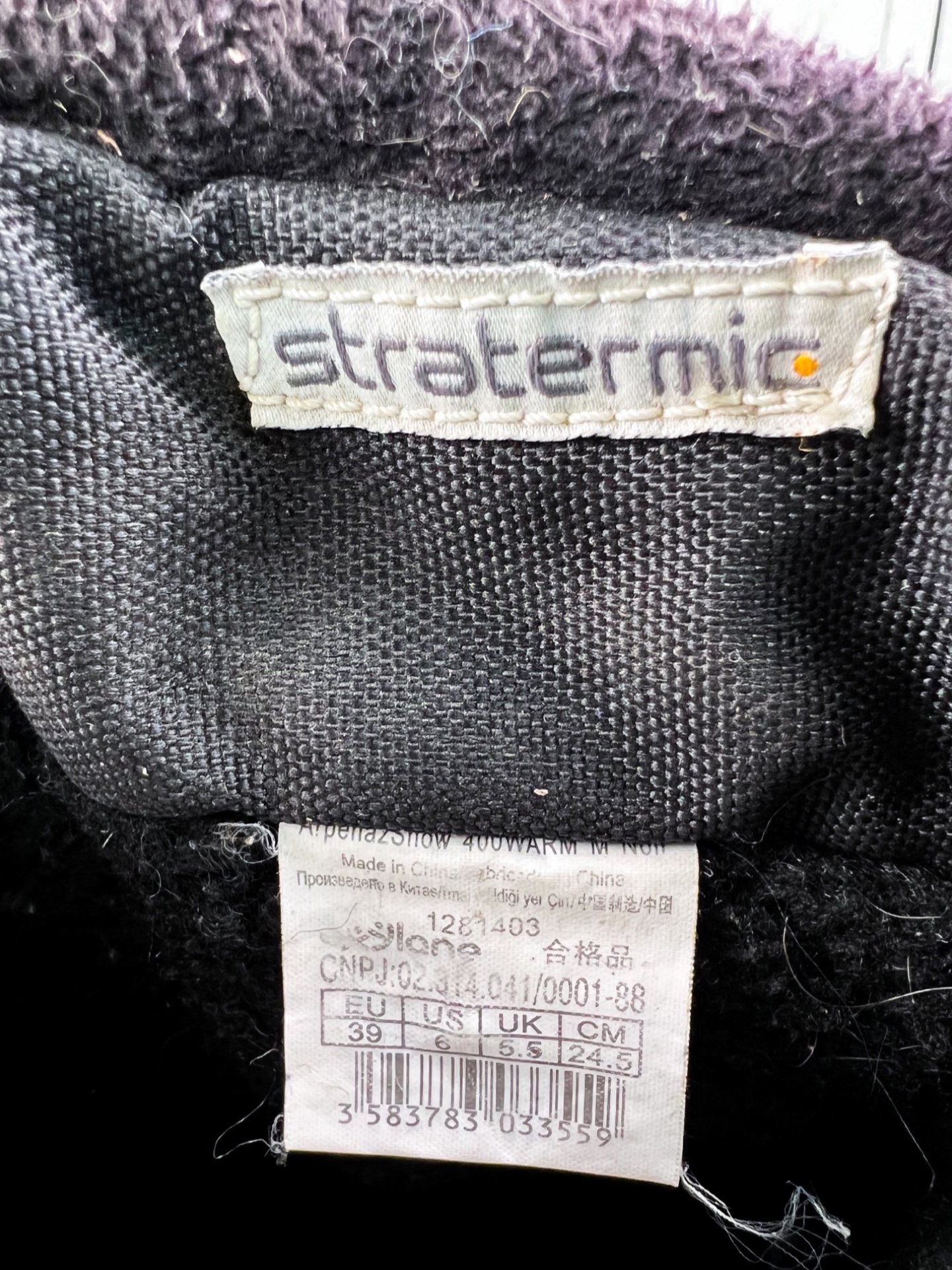 Botas Quechua Stratermic De Nieve Impermeable Negro | Reciclado | Talla ...